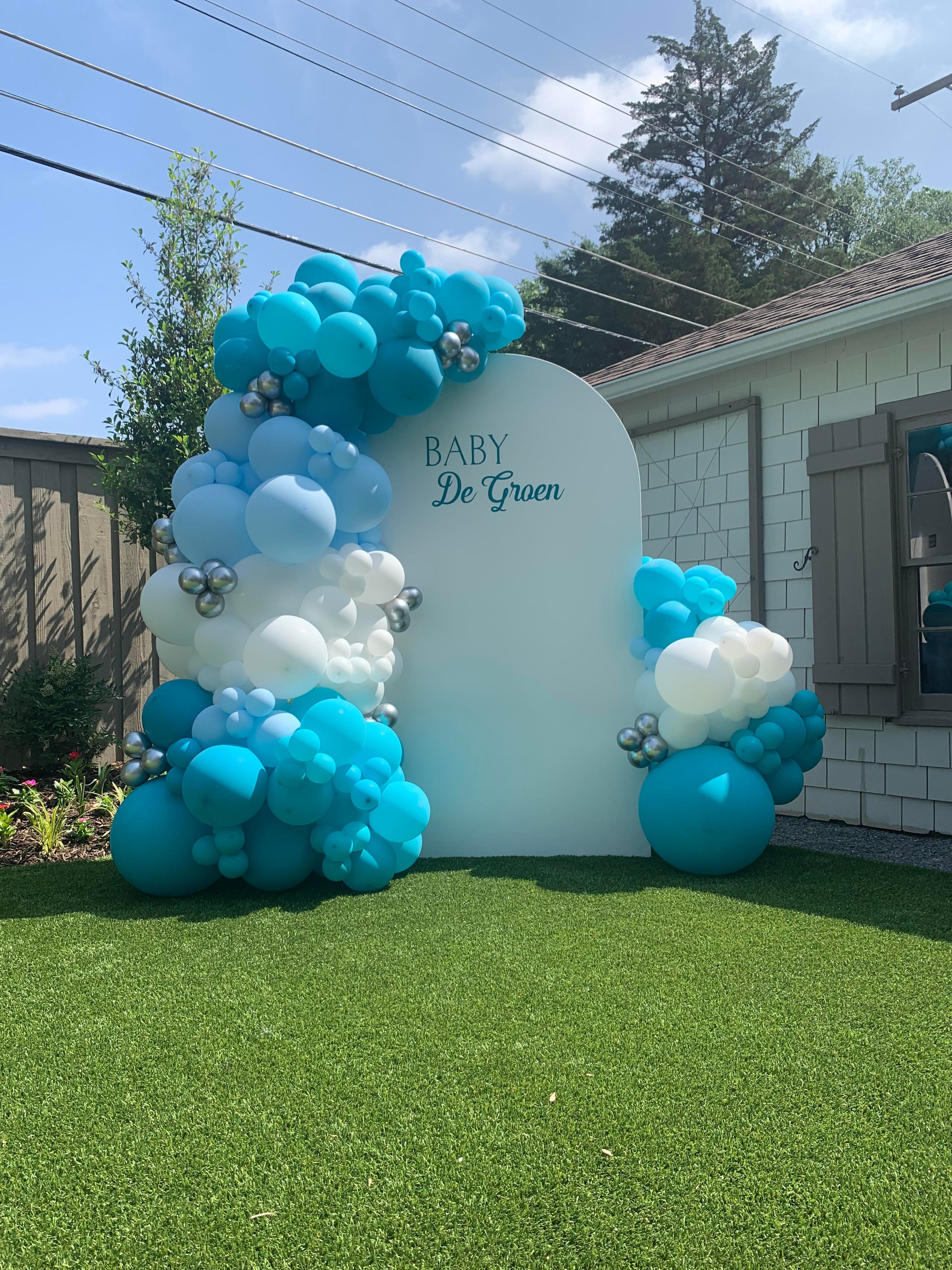 Chiari board balloon backdrop | Epic Balloons by Vanessa 520-990-9358